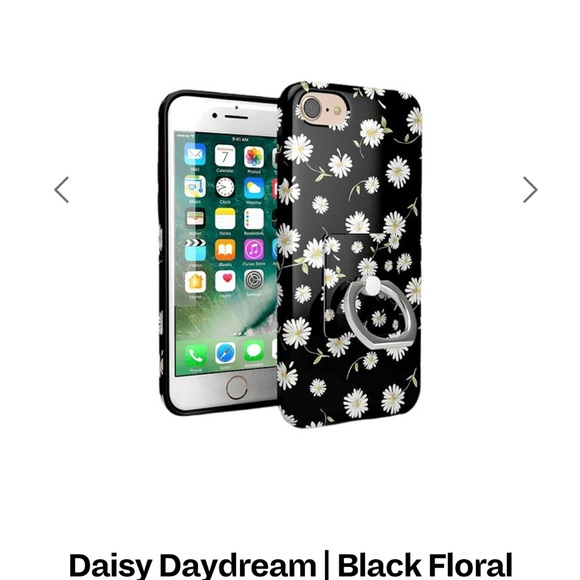 Cell Phones & Accessories | Daisy Daydream Black Floral Case With Added ...